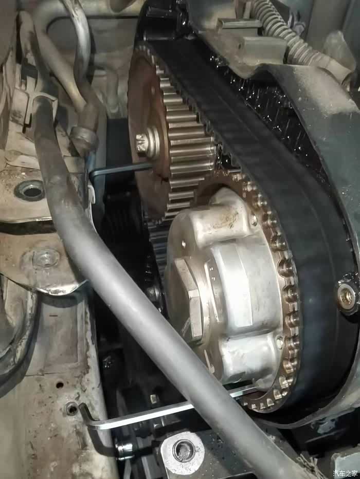 【图】端午把C5的VVT轮拆了，拆了一半才对~_雪铁龙C5论坛_汽车之家论坛