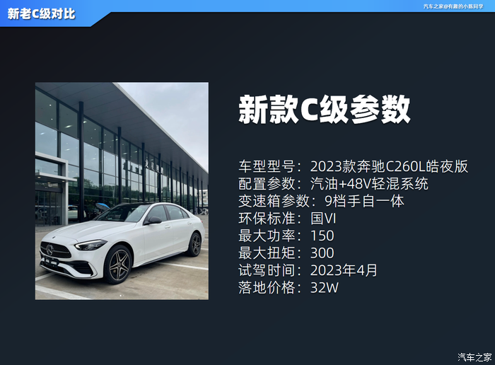 【图】19款奔驰C车主试驾2023款奔驰C260L皓夜版本！讲解驾驶感受！_奔驰C级论坛_汽车之家论坛