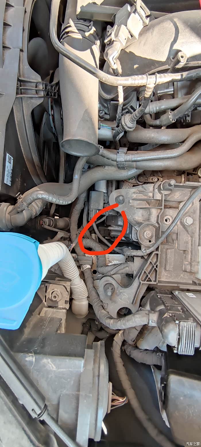 【图】EA211某传感器漏油导致线束进油的通病_捷达VS5论坛_汽车之家论坛