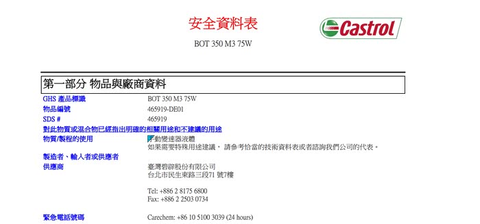 【图】关于双离合变速箱油BOT 350 M3_帝豪GS论坛_汽车之家论坛