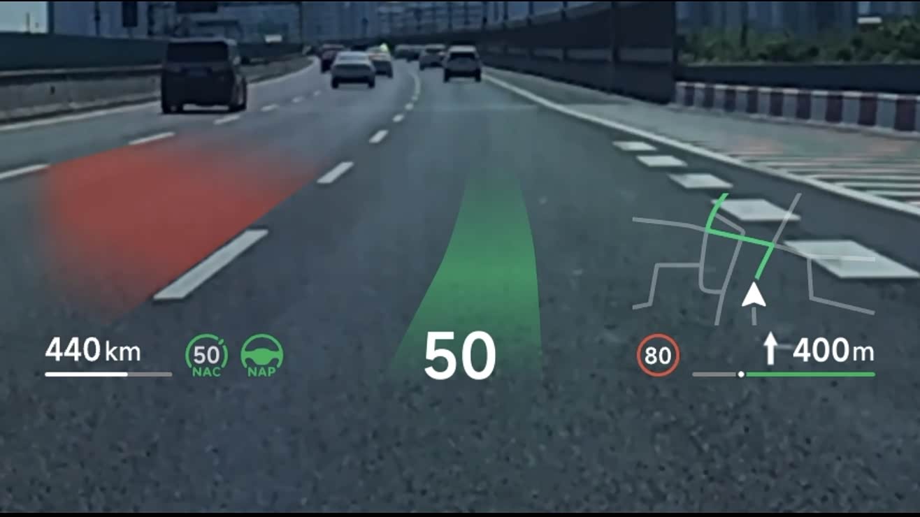 【图】新款C11的HUD实测效果不错_零跑C11论坛_汽车之家论坛