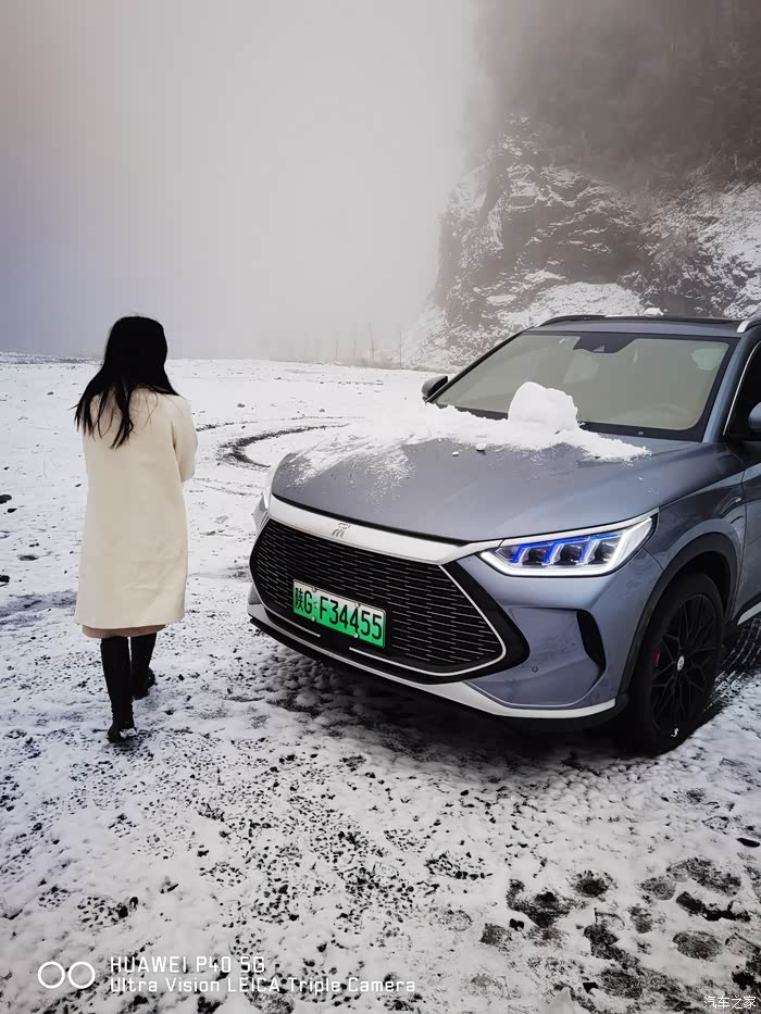 【图】比亚迪宋plus DMI awd去雪山游玩了。_宋PLUS新能源论坛_汽车之家论坛
