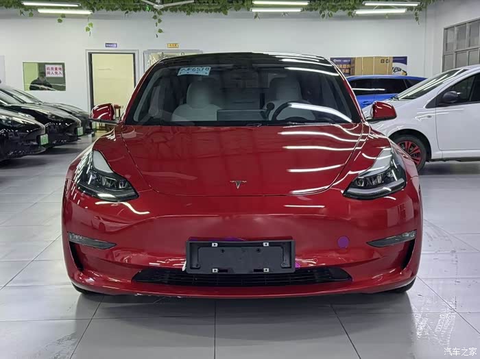 【图】最新拿下21年高性能model3P 精品车况，选装骚红，白内_Model 3论坛_汽车之家论坛