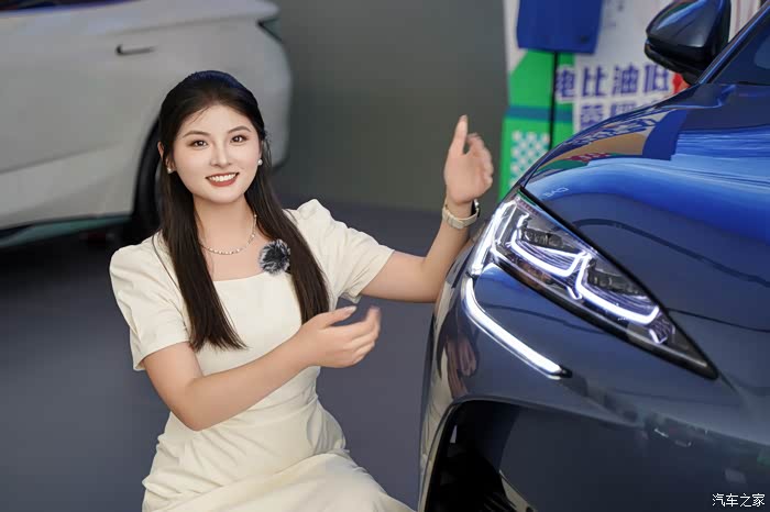 【图】【818城市探店官】颜值与实力兼具，美女试驾比亚迪海狮07EV_海狮07 EV论坛_汽车之家论坛