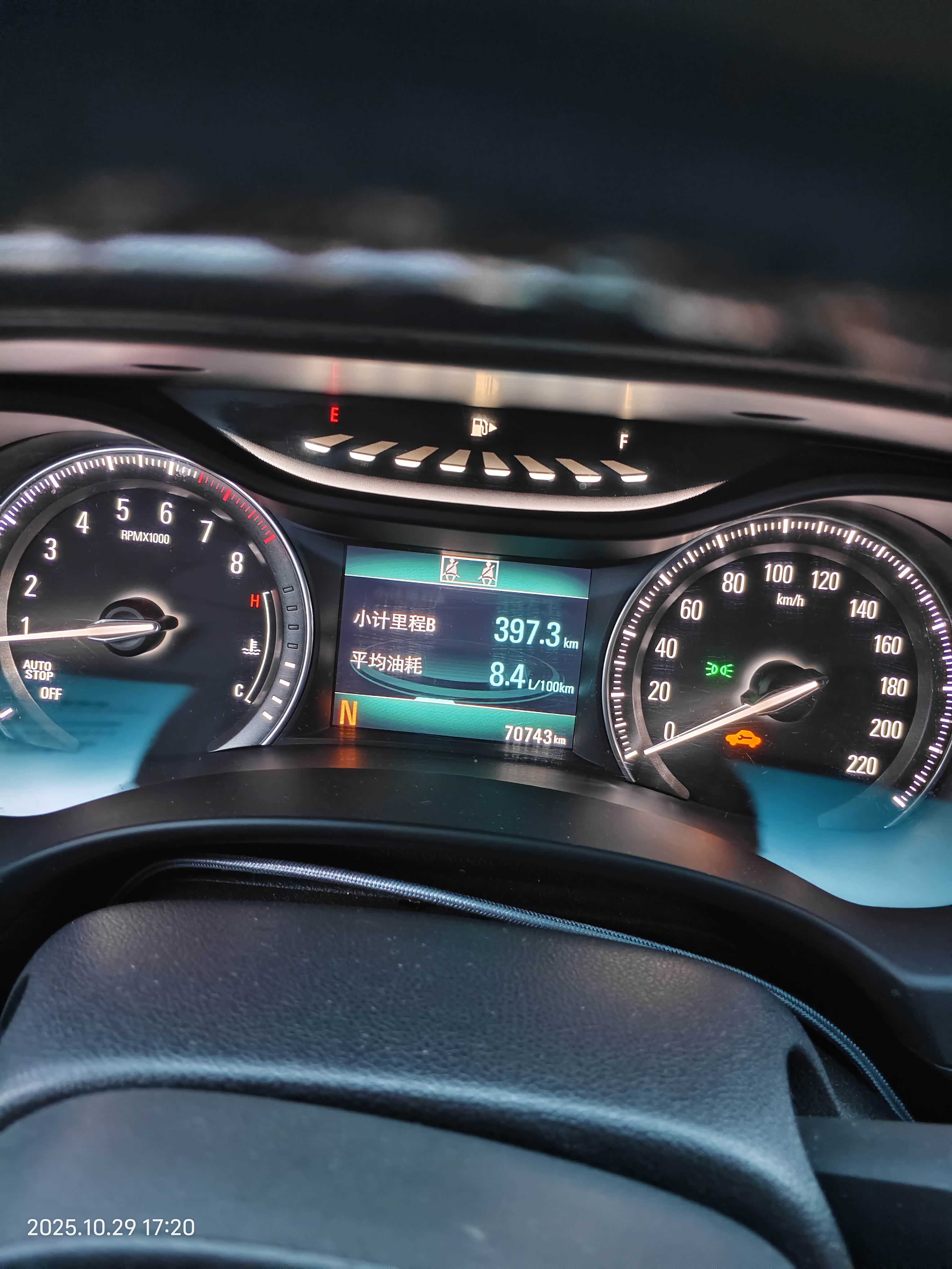 【图】实际油耗和表显差别不小，_别克GL6论坛_汽车之家论坛