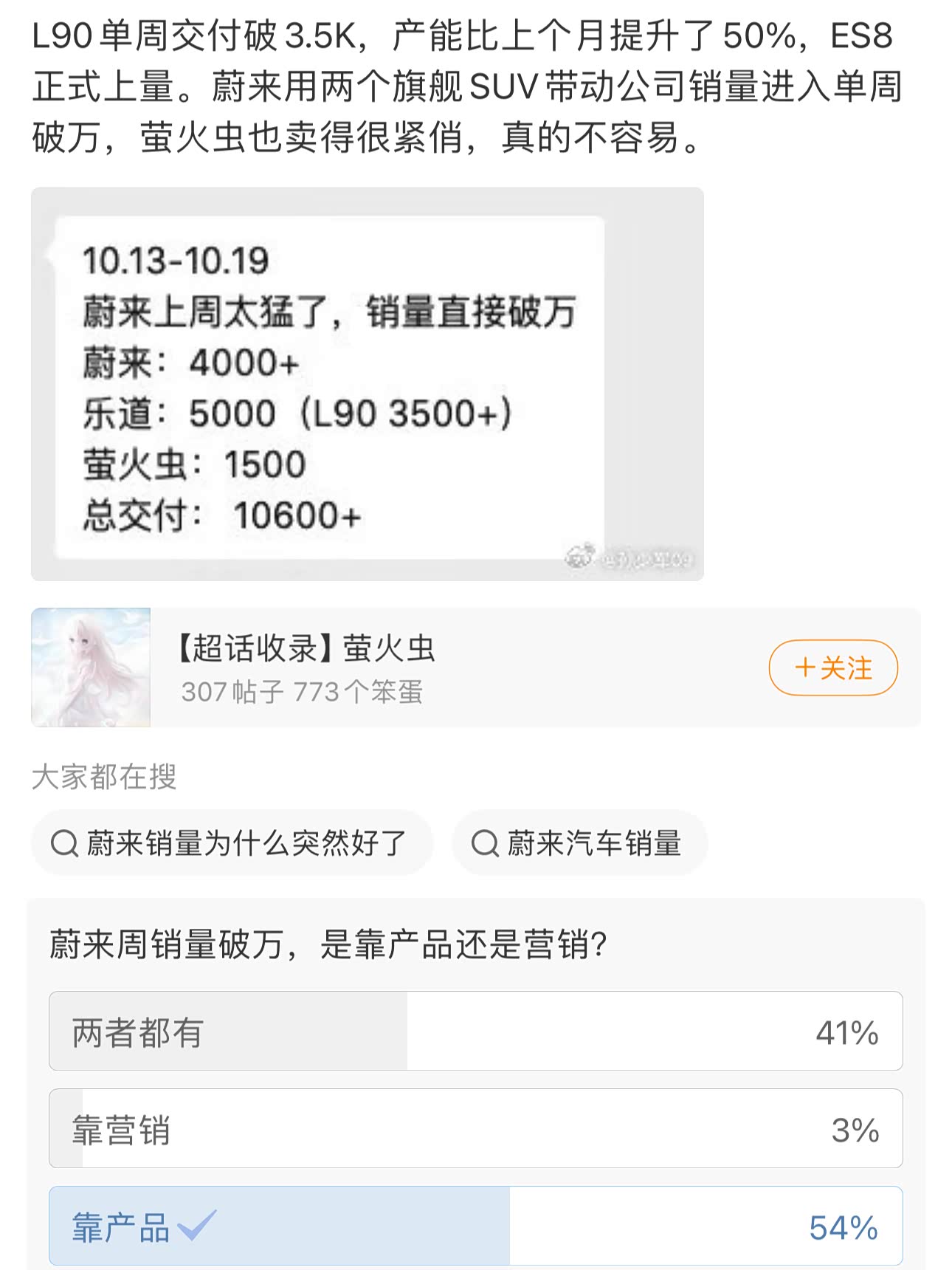 【图】蔚来销量为什么突然变好了_蔚来ES8论坛_汽车之家论坛
