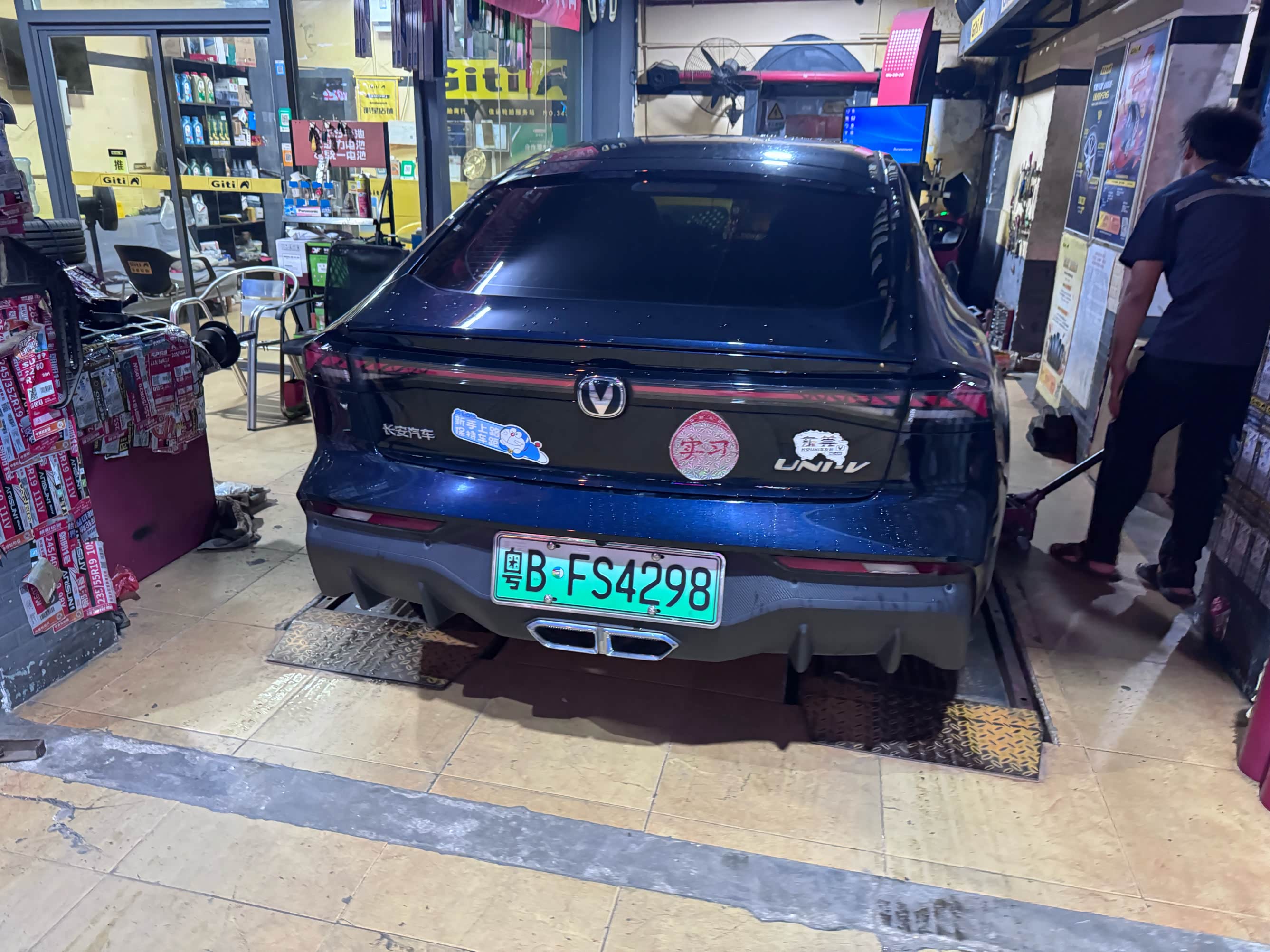 【图】长安univ IDD 补胎日记_长安UNI-V 智电iDD论坛_汽车之家论坛