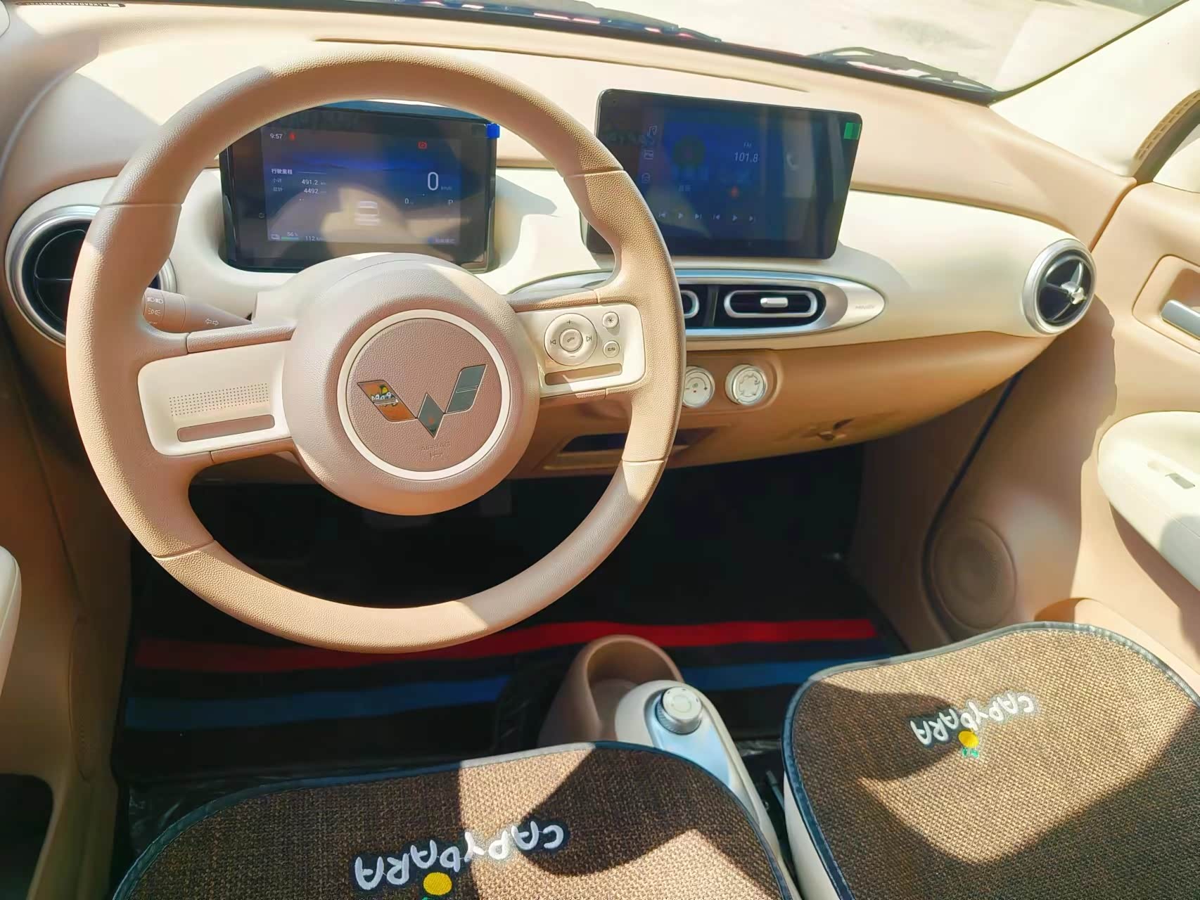 【图】开五菱 MINIEV 四门版送娃开学，超省心！_宏光MINIEV论坛_汽车之家论坛