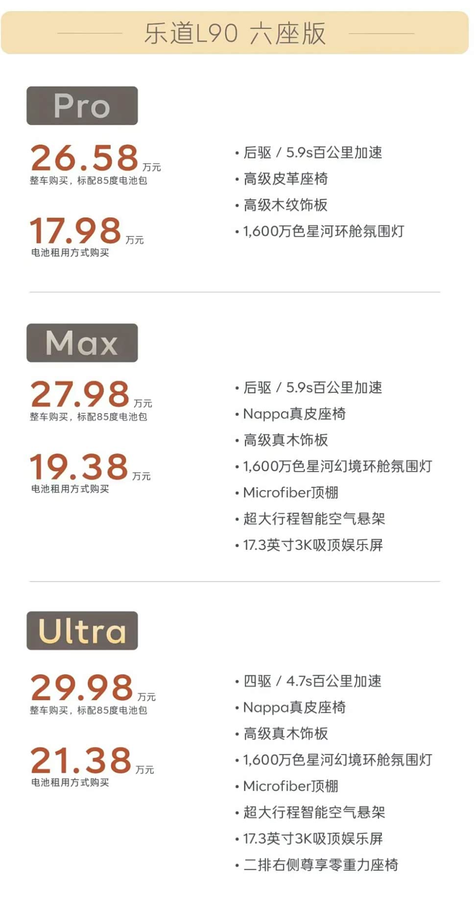 【图】17.98万元起，蔚来乐道L90上市！_乐道L90论坛_汽车之家论坛